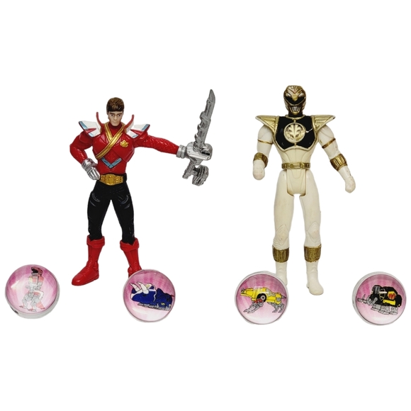 Power Ranger | Toys | Power Rangers 4 White And Red Ranger Action ...